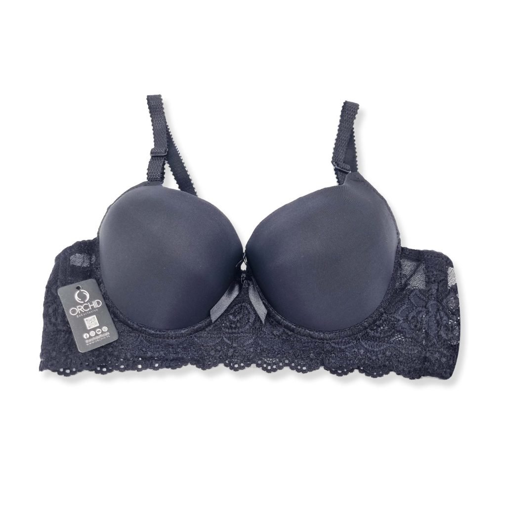Breathable Lace Wireless Padded Bra - Orchid | Premium Innerwear Pakistan