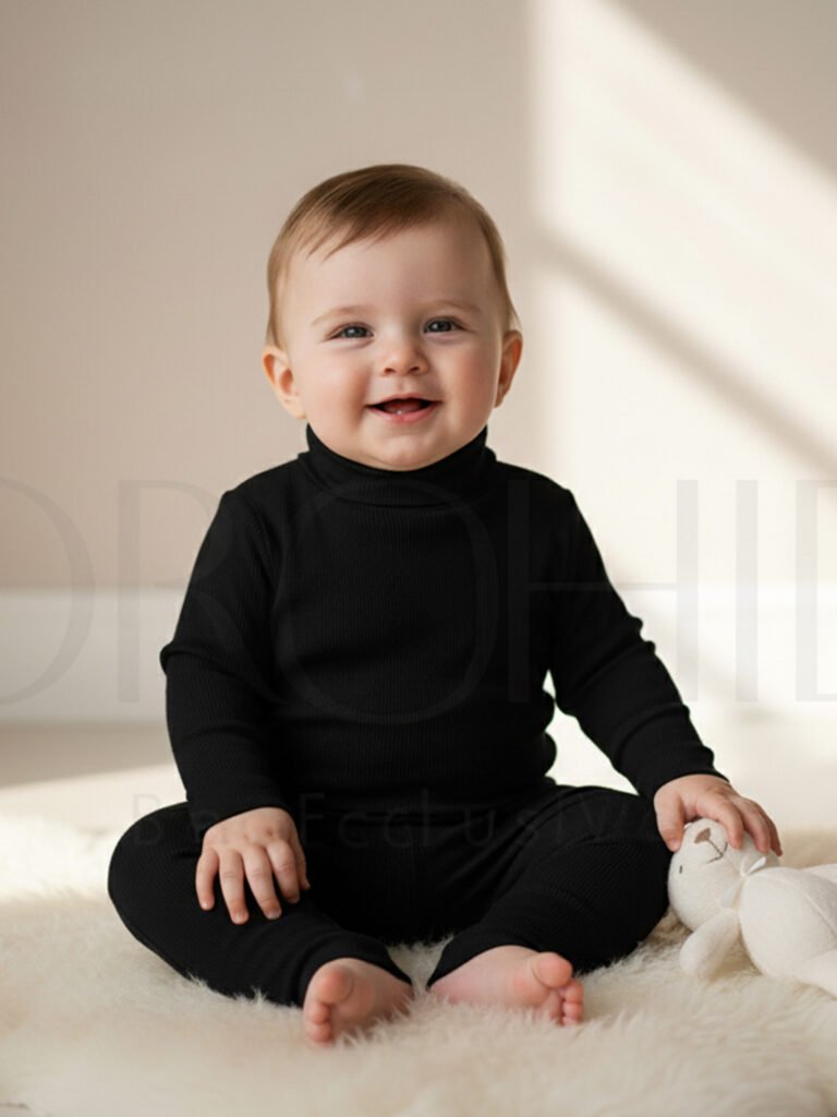 Infant High Neck and Tights Set - Orchid | Premium Innerwear Pakistan